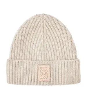 Loewe Cashmere Beanie - Beige