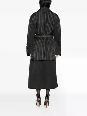 JEAN PAUL GAULTIER Striped Padded Coat