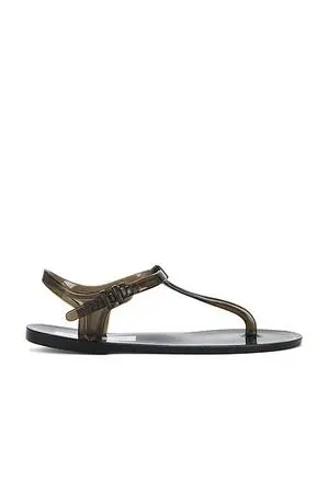 Christopher Esber Billi T-bar Flat Sandal - Black
