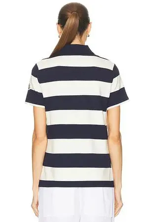 Moncler Short Sleeve Polo Shirt - Navy