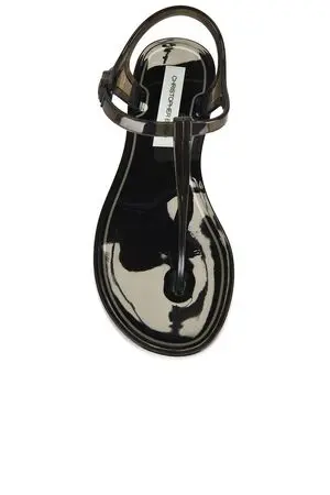 Christopher Esber Billi T-bar Flat Sandal - Black