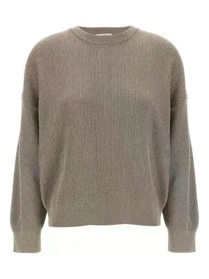 Brunello Cucinelli Ribbed-knit Crew Neck Sweater