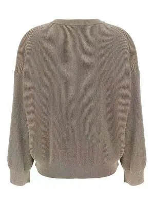 Brunello Cucinelli Ribbed-knit Crew Neck Sweater