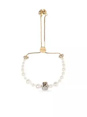 Alexander McQueen Pearl-embellished Bracelet - Gold