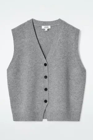 Cos V-neck Merino Wool Vest