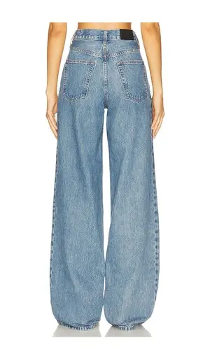 Helmut Lang Double Pleated Wide Leg Jeans