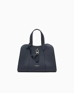 Giorgio Armani Small Pebbled Leather Tote Bag