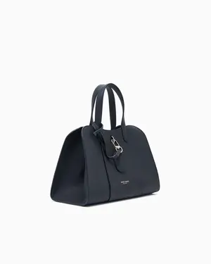 Giorgio Armani Small Pebbled Leather Tote Bag