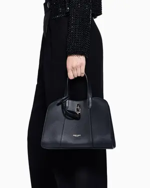 Giorgio Armani Small Pebbled Leather Tote Bag