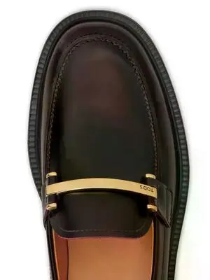 TOD'S Leather Loafers - Brown