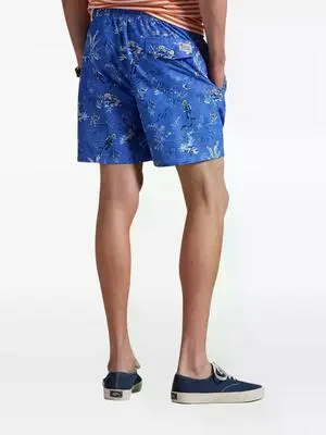 Polo Ralph Lauren Graphic-print Swim Shorts - Blue