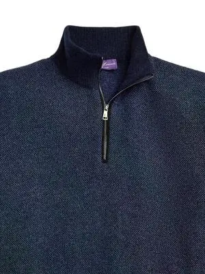 Ralph Lauren Purple Label Half-zip Jumper - Blue