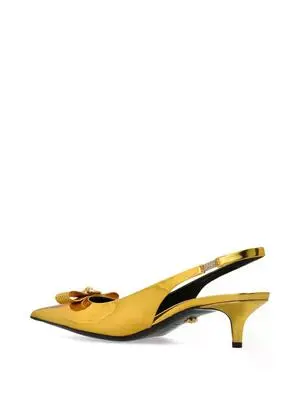 Versace Metallic Slingback Pumps