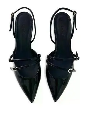 ALOHAS 75mm Patent-leather Slingback Pumps