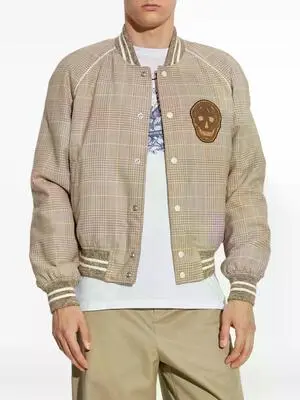 Alexander McQueen Checked Bomber Jacket