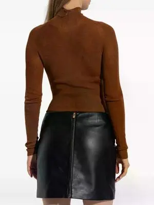 Versace Turtleneck Jumper - Brown