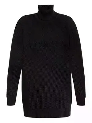 Versace Textured High-neck Jumper