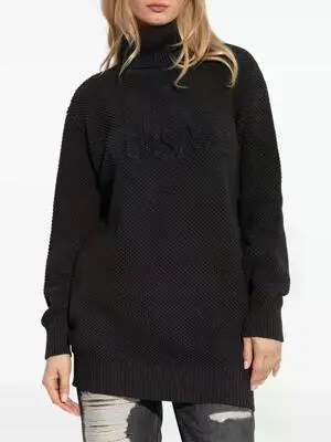 Versace Textured High-neck Jumper