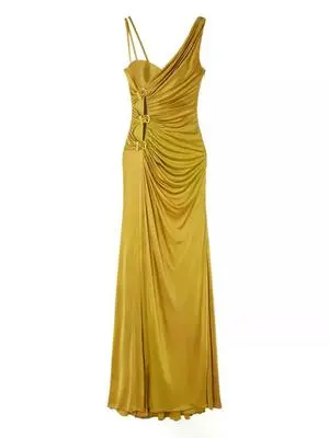 Yellow Ruched Dresses