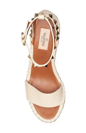Valentino Garavani Rockstud Wedge Sandal