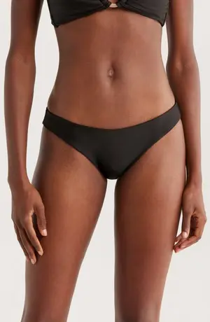 KULANI KINIS Minimalist Bikini Bottom - Twilight Black