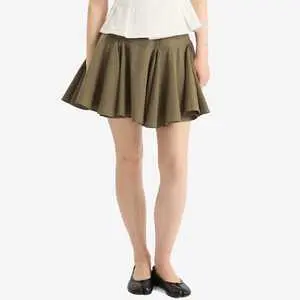 PEACHY DEN Dylan Mini Skirt - Leaf