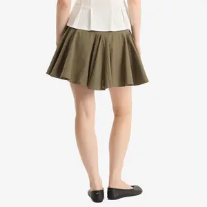 PEACHY DEN Dylan Mini Skirt - Leaf
