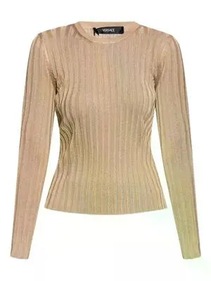 Versace Ribbed Long-sleeve Top