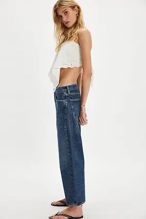 AGOLDE Arc Barrel Leg Jeans - Shortwave