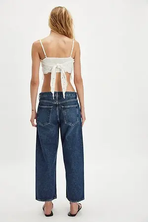 AGOLDE Arc Barrel Leg Jeans - Shortwave