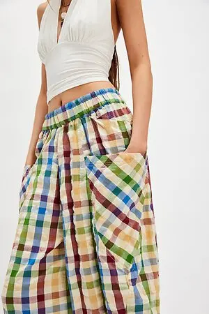 Free People Freehold Gingham Pants