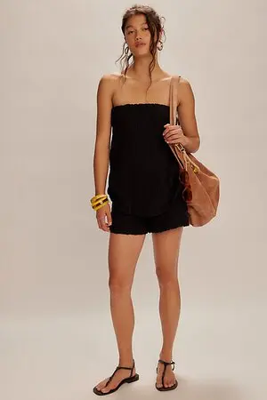 Free People Evelyn Romper - Black