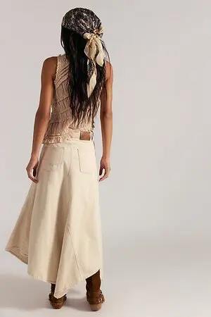 Free People We The Free Aquarius Maxi Skirt - Ecru