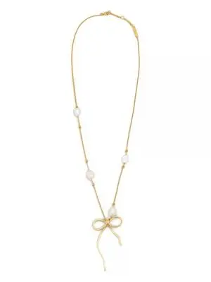 Marni Pearl-embellished Necklace - Gold