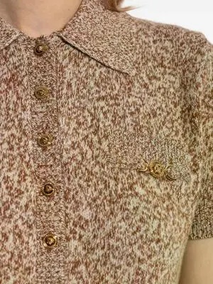 Versace Knit Polo Top
