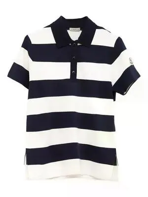 MONCLER Striped Polo Shirt