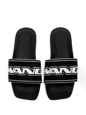 Alexander Wang Logo-strap Slides