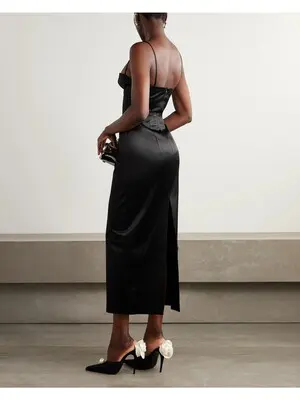 Magda Butrym Satin Midi Dress