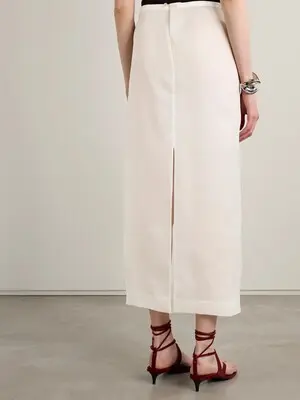 Khaite Lalisa Silk-organza Maxi Skirt - Neutrals
