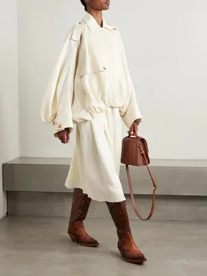 Gabriela Hearst Hunt Oversized Linen Jacket - Neutrals