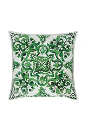 Dolce & Gabbana Mediterraneo-print Decorative Cushion - Green