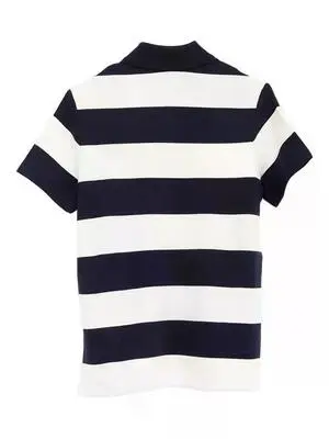 Moncler Striped Polo Shirt - Blue