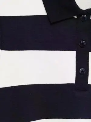 Moncler Striped Polo Shirt - Blue