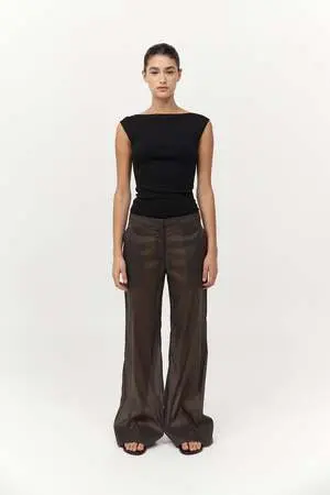 ST AGNI Tailored Transparent Trousers