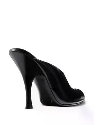 Khaite 100mm Colt Leather Mules - Black
