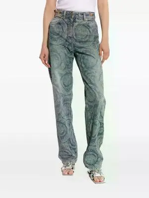 Versace Baroque-patterned Jeans