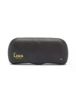 LESCA Gaston Round Frame Glasses - Black
