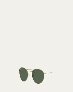 Ray-ban Reverse Metal Round Sunglasses