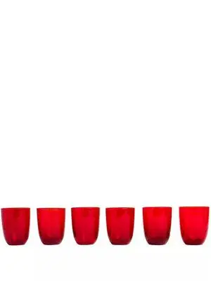 NASONMORETTI Idra Water Glasses - Red