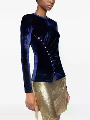 Rabanne Draped Velvet Top